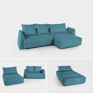 Modular sofa FEYDOM Matacao 2 Islands in different positions
