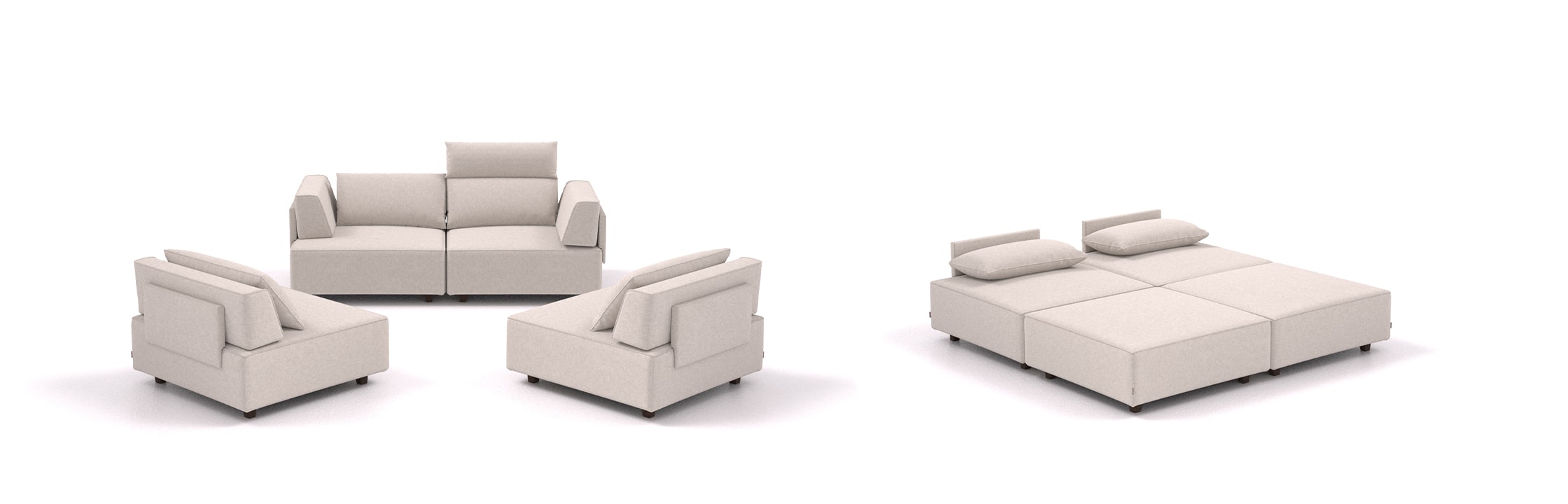 Modular sofas by FEYDOM. The most versatile sofa systems in the world!